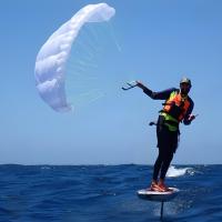 China 5M PVC Parawing 120kg Maxload Kitesurfing Teaching Kite Hydrofoil for Beginners for sale