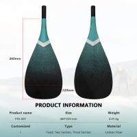 China Gloss Finish Carbon SUP Paddle 475x210mm Premium Stand Up Paddle Board Accessory for sale