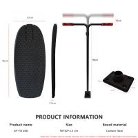 China Portable Full Carbon Fiber Surfboard 96cm Red SUP Board Unisex Hydrofoil Systems for sale