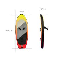 China Inflatable Foil SUP Board 110L 140L PVC EVA Carbon Fiber Paddle Board for Water Sports for sale