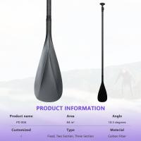 China Customizable Logo Sup Paddle Board Lightweight 9kg 2 Piece Carbon Sup Paddle for sale