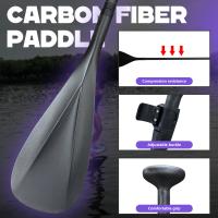 China Customizable Logo Sup Paddle Board Lightweight 9kg 2 Piece Carbon Sup Paddle for sale