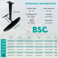 China BSC 740 Aluminum Carbon Mast Hydrofoil Surfboard Wing Foil 740mm for Pumping Waves Water Sport for sale
