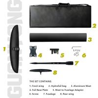 China BSC 890 Carbon Hydrofoil Front Wing 890mm Length 170mm Width for Kitesurfing Wing Foiling for sale