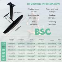 China BSC1060 Carbon Hydrofoil Wing Foil 1060mm x 200mm Low Speed Stable Foil Easy Turning Smooth Pumping for sale