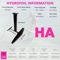 China HA 900mm Carbon Hydrofoil Front Wing 1277cm² Area for Small Waves SUP Pumping Surf Foil for sale