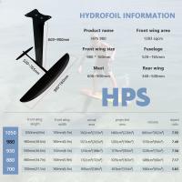 China HPS 980 Carbon Fiber Aluminum Hydrofoil Pumping Wing 980mm 1283sqcm Surf Foil Board for sale
