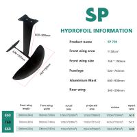 China SP760 Carbon Hydrofoil Wing 860mm 760mm for Kitesurf Surf Foiling Water Sports for sale