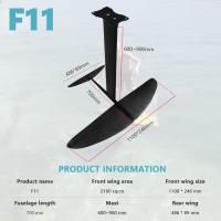 China F11 Aluminum Carbon Hydrofoil 2100sqcm Large Wing Beginner Surfing Pumping Kite Wing Foil Board for sale