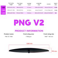 China Carbon Fiber Front Surfing Foil Wing Hydrofoil 1200mm 1300mm 1400mm for sale