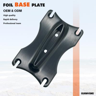 China Aluminum Hydrofoil Mast Base 14.5cm x 9.1cm for Surfing Foil Paddle Board Pumping for sale