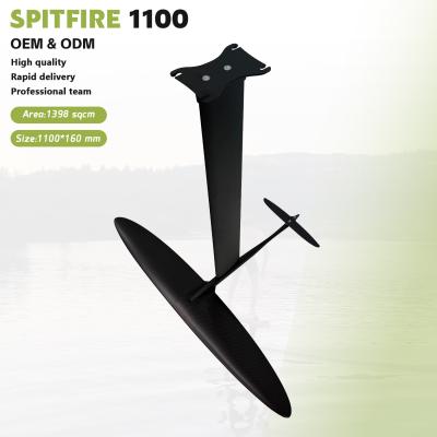 China Carbon Fiber Hydrofoil Wing 1100mm Compatible with Advanced Mast Systems for Fast Swaps for sale