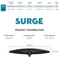 China Axis Surge 830 Carbon Hydrofoil Wing 830mm Wingspan 728cm² Area for Wing Foil Kite Surf for sale