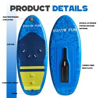 China 110L 140L Inflatable Hydrofoil Board with Carbon Fiber Base Plate for Wing Foil Kitesurfing for sale