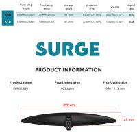 China AXIS SURGE 890 Carbon Hydrofoil Wing 830cm2 for Wing Kite Surf Foiling for sale