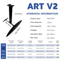 China AXIS ART V2 999 Carbon Fiber Hydrofoil Front Wing 1038cm2 Area Kitesurfing Foil for sale
