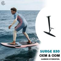 China SURGE 830 Carbon Hydrofoil Set 830cm² Front Wing Fast Rail-to-Rail Transition Strong Low-End Lift Surf Foil for sale
