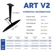 China ART V2 999 High Aspect Carbon Hydrofoil Set 82cm Mast for Carving Freeride for sale