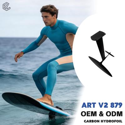 China ART V2 879 Carbon Hydrofoil Set 880mm Front Wing Span 790cm² Area High Aspect Wing Foil for sale