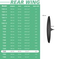 China Surf Skinny 320/48 Carbon Rear Hydrofoil Wing for Axis Front Wing Stab Stabilizer Surfing Accessories for sale