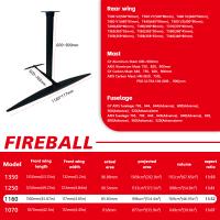 China AXIS Fireball 1160 Ultra High Mod Carbon Front Wing Surfing Foil 1160mm AR13 for Hydrofoil for sale