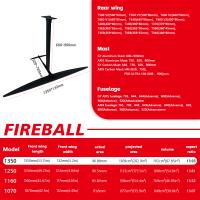 China Axis Foil Fireball 1350 ULTRA High Mod Carbon Fiber Waterplay Surfboard Surfing SUP Wingfoil Kitesurfing Foiling for Hydrofoil for sale