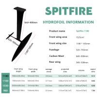 China Axis Foil Spitfire 1180 High Modulus Carbon Mast Wingfoil Surfboard Kitesurfing for Pumping Water Play Board Surfing Hydrofoil for sale