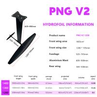 China AXIS PNG V2 1200 Hydrofoil Package with 1200mm Wingspan and 1803cm² Front Wing for Heavy Rider Support for sale