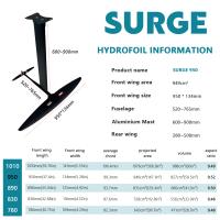 China AXIS Foil Surge 950 Lightweight Carbon Fiber Surf Hydrofoil with 19mm Mast and Customizable Colors for sale