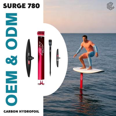 China Surge 780 Carbon Fiber Surf Hydrofoil with 8KG Weight and Customizable Options for Kitesurfing for sale