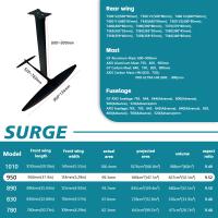China Hot selling AXIS Foil Surge 950 Carbon Foil Wing Wave Pumping Surfing Wingfoil Surfboard Foil for Kitesurf Hydrofoil for sale