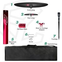 China AXIS Spitfire 1030 Complete Surf Hydrofoil Package with 1308cm² Front Wing and 8.26 Aspect Ratio for Freeride and Light-Wind Carving for sale