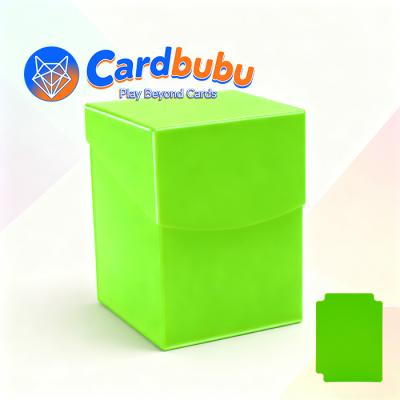 China PP Plastic Deck Box MTG Solid Color 100 Card Deck Box Collectible Trading Card Game Cases For MTG TCG Sports Deck Box for sale