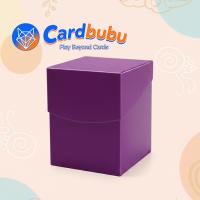 China Purple Plastic Playing Card Boxes Eco Friendly Pokemon Trading Card Case for sale
