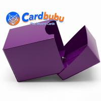 China Purple Plastic Playing Card Boxes Eco Friendly Pokemon Trading Card Case for sale