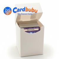 China Premium Acid-Free PP Card Deck Case 100 Double-Sleeved Trading Card Storage Box Fits MTG Pokémon Sports Cards PVC-Free Protector with Divider for sale