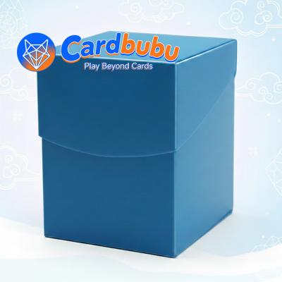 China Rigid 100 Cards Plastic Deck Box Deck Card Box Archival Safe YuGiOh Cardboard Storage for sale