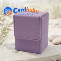China PU Leather Yugioh Boxes Trading Cards Stylish Magnetic Closure Pokemon Card Box Holder for sale