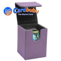 China PU Leather Yugioh Boxes Trading Cards Stylish Magnetic Closure Pokemon Card Box Holder for sale
