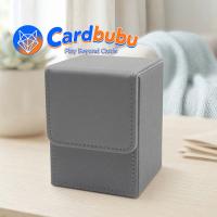 China Eco Friendly PU Leather Deck Box Storage Trading Card Case Holder Holds 100 Cards for sale