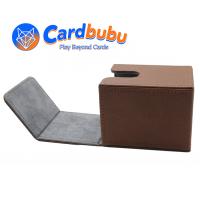 China Trading Cards Leather Magic Deck Box Coffee Brown Magic The Gathering Deck Box for sale