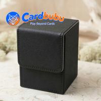 China 4.13in leather deck holder YuGiOh 100 Toploding pokemon tcg deck box for sale
