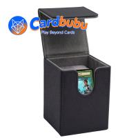 China 4.13in leather deck holder YuGiOh 100 Toploding pokemon tcg deck box for sale