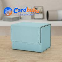 China Horizontal Leather Card Deck Box PU Leather Mtg Card Storage For TCG for sale