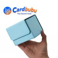 China Horizontal Leather Card Deck Box PU Leather Mtg Card Storage For TCG for sale