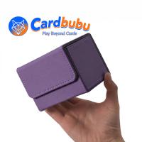 China Magnetic Closure Leather Deck Box MTG TCG Card Horizontal Storage Organizer Case for sale