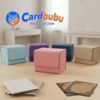 China Magnetic Closure Leather Deck Box MTG TCG Card Horizontal Storage Organizer Case for sale