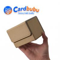 China Magnetic Lid Pokemon Bulk Storage 3.46in PU Leather Playing Card Storage Box for sale