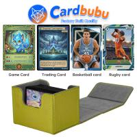 China Crosswise Leather Deck Box Mtg Magnetic Deck Box 3.95 Inch Lock Storage Yugioh for sale