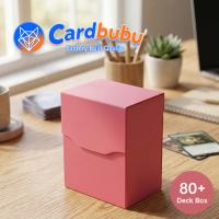 China Rose Pink Plastic Deck Box Secure Lock Waterproof Trading Pokemon Card Storage for sale